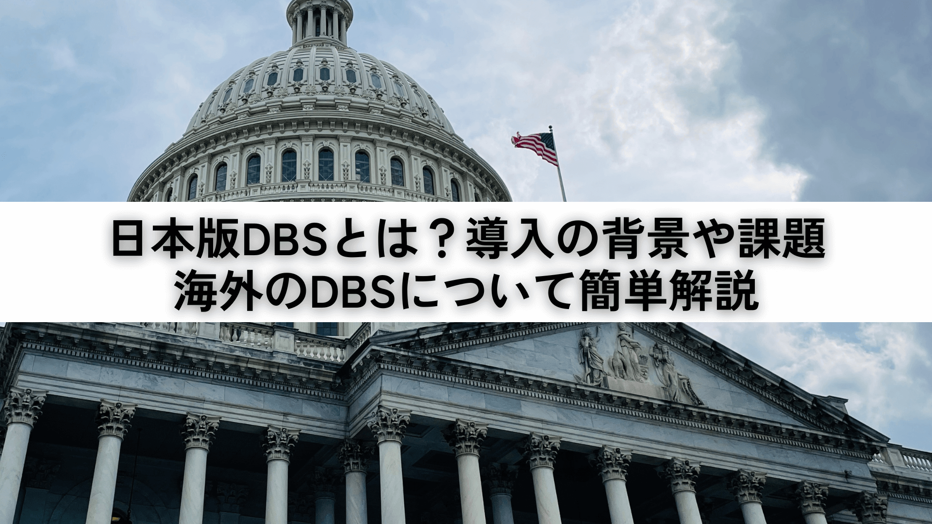 日本版DBSとは？導入の背景や課題、海外のDBSについて簡単解説｜政治ドットコム